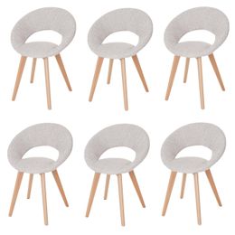 MCW ESSZIMMERSTUHL Beige, Grau 6er-Set