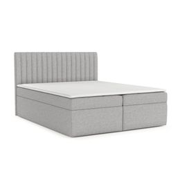 BOXBETT Maldon 180/200 cm Graubeige im Megan Stoff