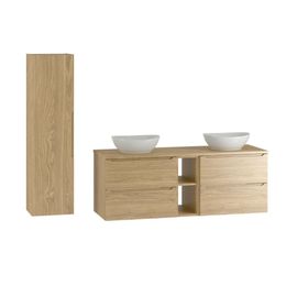 BADM&Ouml;BEL 140.6cm Viggo 2er-Set Holz