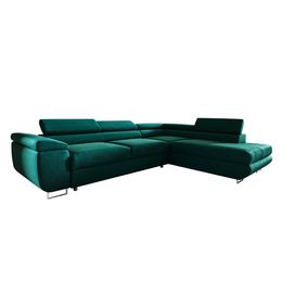 ECKSOFA Lyam 4 Sitzpl&auml;tze Tannengr&uuml;n