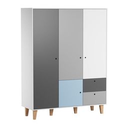 SCHRANK 3 T&uuml;ren blau