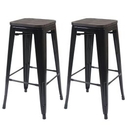 MCW BARHOCKER Schwarz 2er-Set