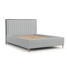 POLSTERBETT Aria 160/200 cm Hellgrau im Riva Stoff