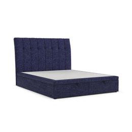POLSTERBETT Kelsea mit Stauraum 180/200 cm Marineblau im Alta Stoff