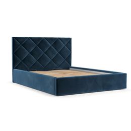 POLSTERBETT Torno 160/200 cm Dunkelblau im Kronos Stoff