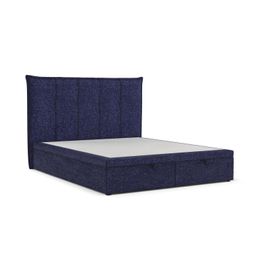 POLSTERBETT Liano mit Stauraum 200/200 cm Marineblau im Alta Stoff