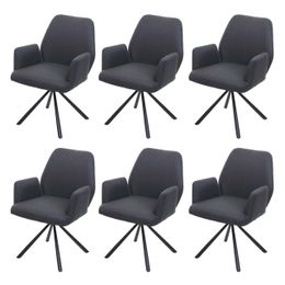 MCW ESSZIMMERSTUHL Anthrazit 6er-Set