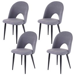 MCW ESSZIMMERSTUHL Grau 4er-Set