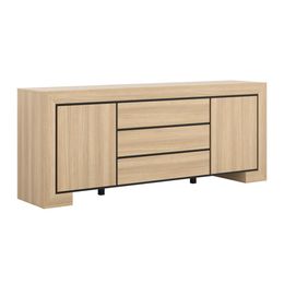 SIDEBOARD Lucius Holz und Schwarz