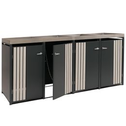 MCW M&Uuml;LLTONNENVERKLEIDUNG Anthrazit, Beige