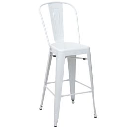 MCW BARHOCKER METALL Wei&szlig;