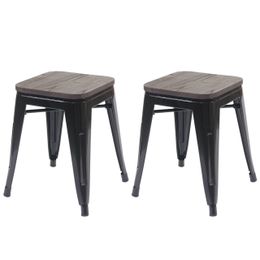 MCW HOCKER HOLZ-SITZFL&Auml;CHE Schwarz
