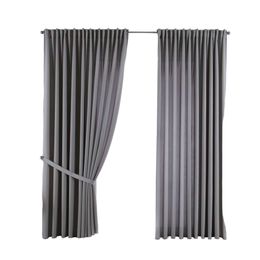 gardinenbox SCHLAUFENGARDINE 2ER SET &raquo;Palermo&laquo; HxB 250x300 cm Grau