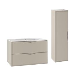 BADM&Ouml;BEL 80cm Ellie 2er-Set Kaschmir