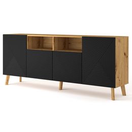 SIDEBOARD Nexa Holz und Schwarz