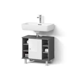 WASCHBECKENUNTERSCHRANK Fucino Anthrazit 60 x 54 cm