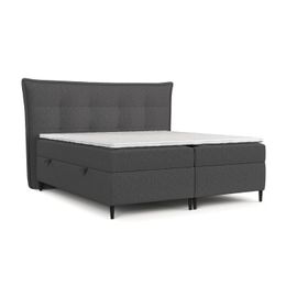 BOXBETT Las Palmas 200/200 cm Anthrazit im Megan Stoff