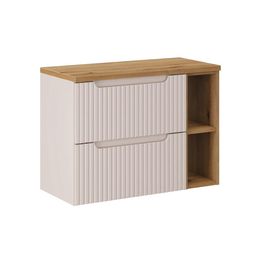 WASCHTISCHUNTERSCHRANK 80.4cm Riva Kaschmir und Holz