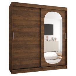 SCHIEBET&Uuml;RENSCHRANK mit Spiegel ROYAL 200/180/62 2-t&uuml;rig