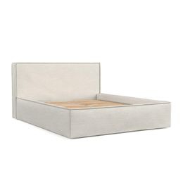 POLSTERBETT Sato mit Stauraum 180/200 cm Creme im Modesto Stoff