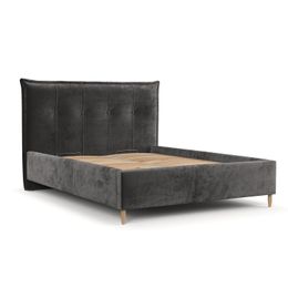 POLSTERBETT Plaza 140/200 cm Anthrazit im Lotta Stoff