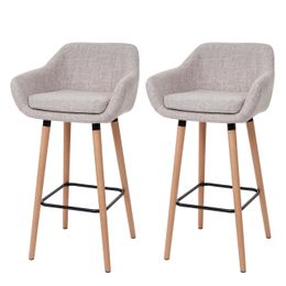 MCW BARHOCKER Hellgrau 2er-Set