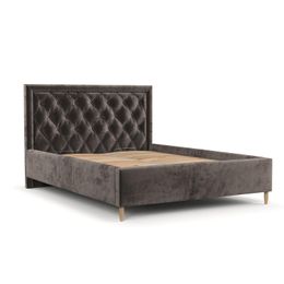 POLSTERBETT Lido 180/200 cm Braun im Lotta Stoff