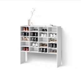 SCHUHSCHRANK Liguria Wei&szlig; 20 F&auml;cher
