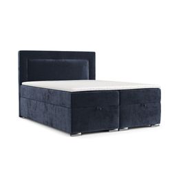 BOXBETT Lontano 200/200 cm Marineblau im Lotta Stoff