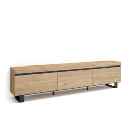 LOWBOARD, Tv-Schrank, Eiche, 240/35/57cm