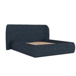 POLSTERBETT Bellano mit Stauraum 180/200 cm Marineblau im Modesto Stoff