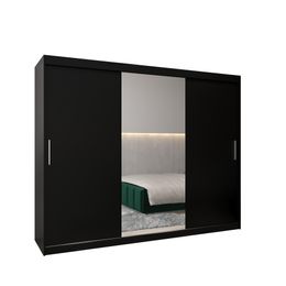 SCHIEBET&Uuml;RENSCHRANK mit Spiegel TOKYO 1 200/250/62 3-t&uuml;rig