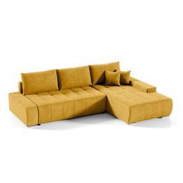 ECKSOFA Jonas 4 Sitzpl&auml;tze Gelb