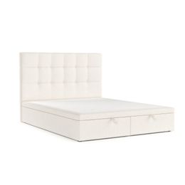POLSTERBETT Guam mit Stauraum 180/200 cm Creme im Alta Stoff