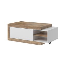 COUCHTISCH Azior Wei&szlig; und Holz