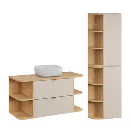 BADM&Ouml;BEL 100.4cm Azel 2er-Set Kaschmir