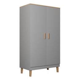 SCHRANK 2 T&uuml;ren Denver Grau