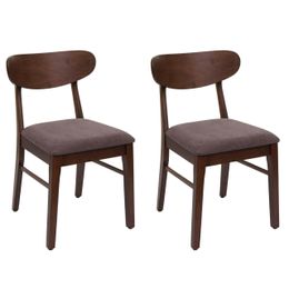 MCW ESSZIMMERSTUHL Braun, Taupe 2er-Set