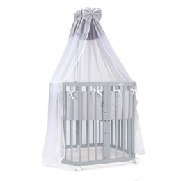 BABYBETT GREY, 7in1 mit Matratze