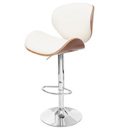 MCW BARHOCKER Cremewei&szlig;, Braun