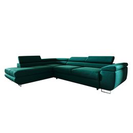 ECKSOFA Lyam 4 Sitzpl&auml;tze Tannengr&uuml;n