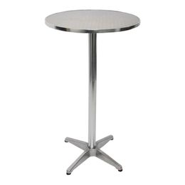 MCW ALU-STEHTISCH KLAPPBAR rund Silber