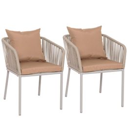 MCW GARTENSTUHL Grau, Taupe