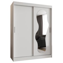 SCHIEBET&Uuml;RENSCHRANK mit Spiegel ULTRA 200/150/62 2-t&uuml;rig