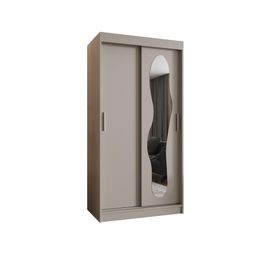 SCHIEBET&Uuml;RENSCHRANK mit Spiegel ULTRA 200/100/62 2-t&uuml;rig