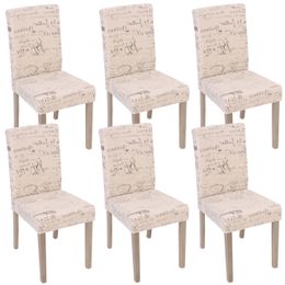 MCW ESSZIMMERSTUHL SCHRIFT Beige 6er-Set