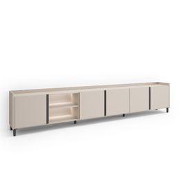 LOWBOARD, Beige, 309/35/61cm, mit Beinen