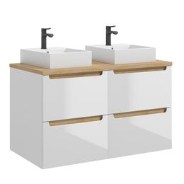 DOPPELWASCHTISCH 120cm Livia Wei&szlig;