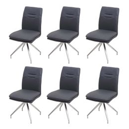 MCW ESSZIMMERSTUHL Anthrazit 6er-Set