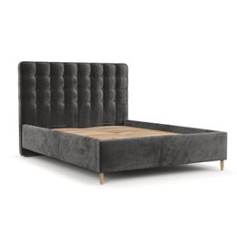 POLSTERBETT Paloma 140/200 cm Anthrazit im Lotta Stoff